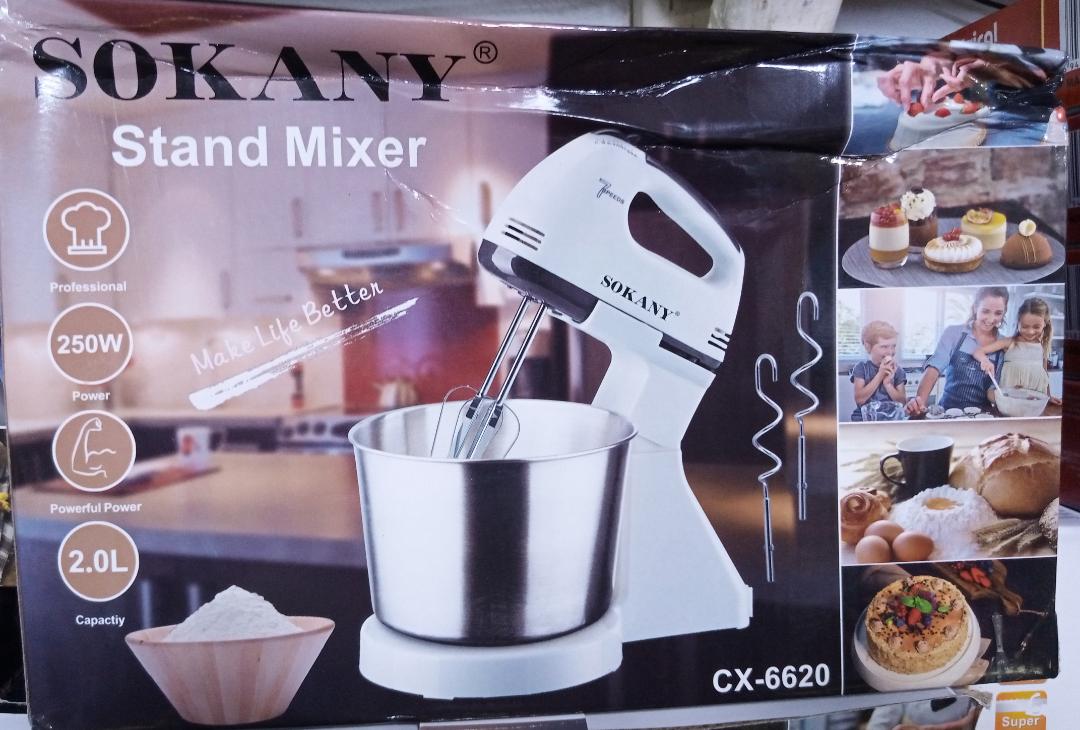 Batteuse Electrique Sokany - Avec Bol de Mélange - 250W - 2L- Blanc ...